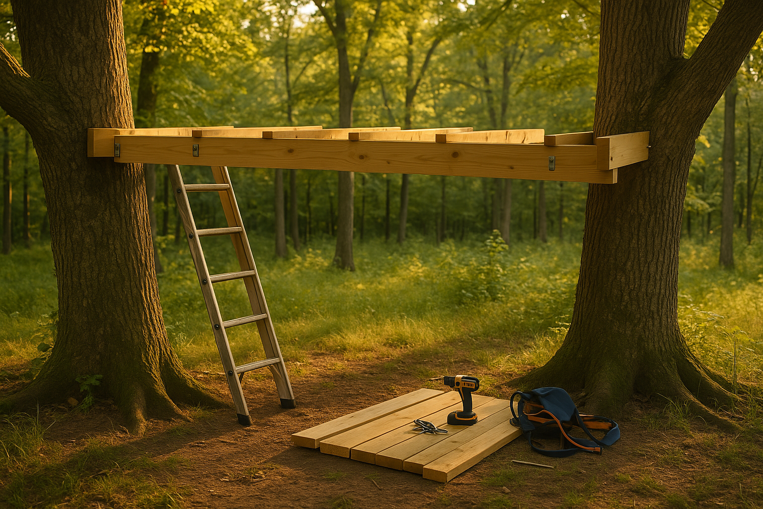 How to Build a Treehouse Platform: A Step-by-Step Guide - Thetreehousenest